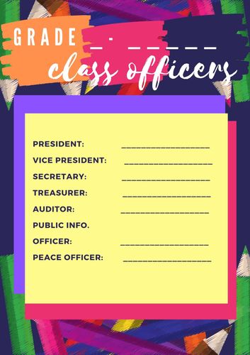 Class Officers Design