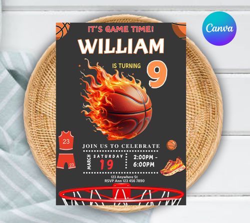Printable Nba Invitations NBA Ticket Style Party Invitation! ALL 30