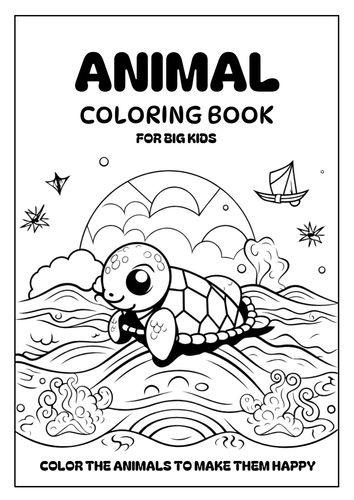 big and small animals coloring pages