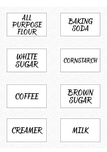 S Hopkins Printable Condiment Labels