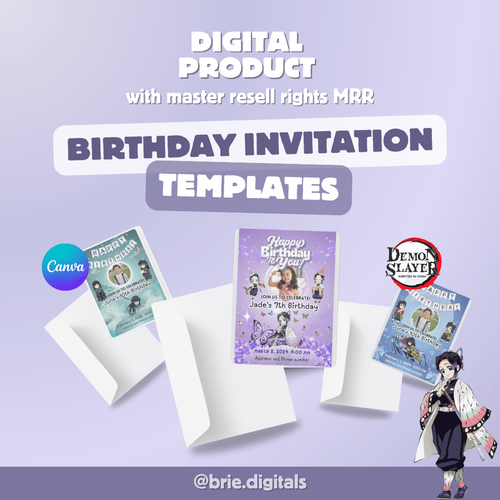 Themed Birthday Invitation Templates by akali_digi - Raket.PH