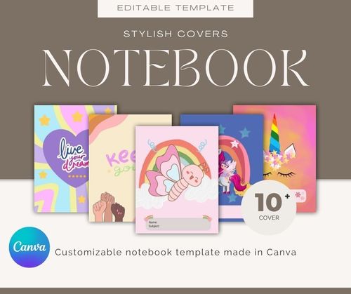 Editable Notebook Cover (Characters) by kathleneprojects - Raket.PH