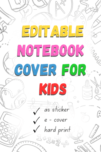 Editable Notebook Cover (Characters) by kathleneprojects - Raket.PH