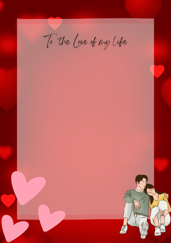 Love Letter Template Design Free - Infoupdate.org