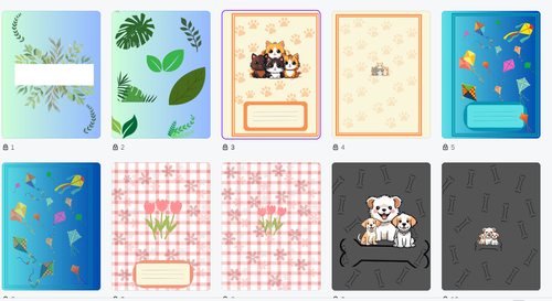 Editable Notebook Cover (Characters) by kathleneprojects - Raket.PH