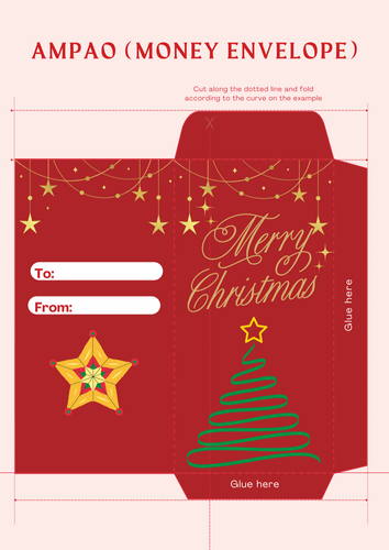 Christmas Money Envelope Printable Template