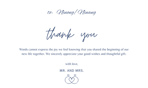 Wedding principal sponsors message | Beachweddingtips.com