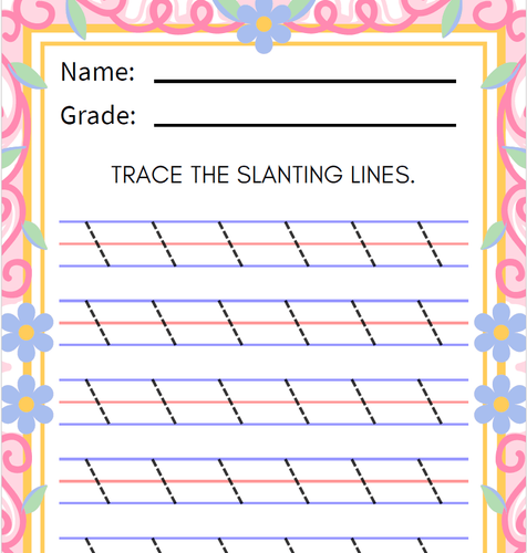 Tracing Lines Worksheets Pdf FREE Back To School Tracing Lines