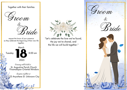 Tri Fold Invitation Template