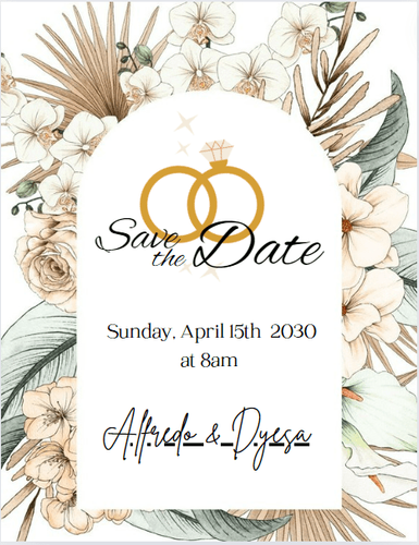Wedding invitation front page | Honestweddingadvice.com