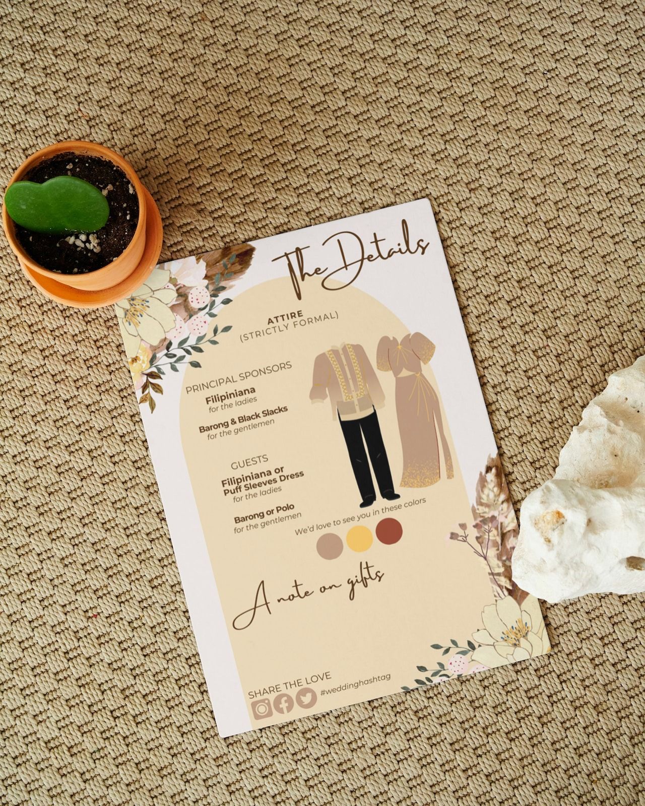 Wedding Invitation Sample Filipino Style Filipiniana Wedding