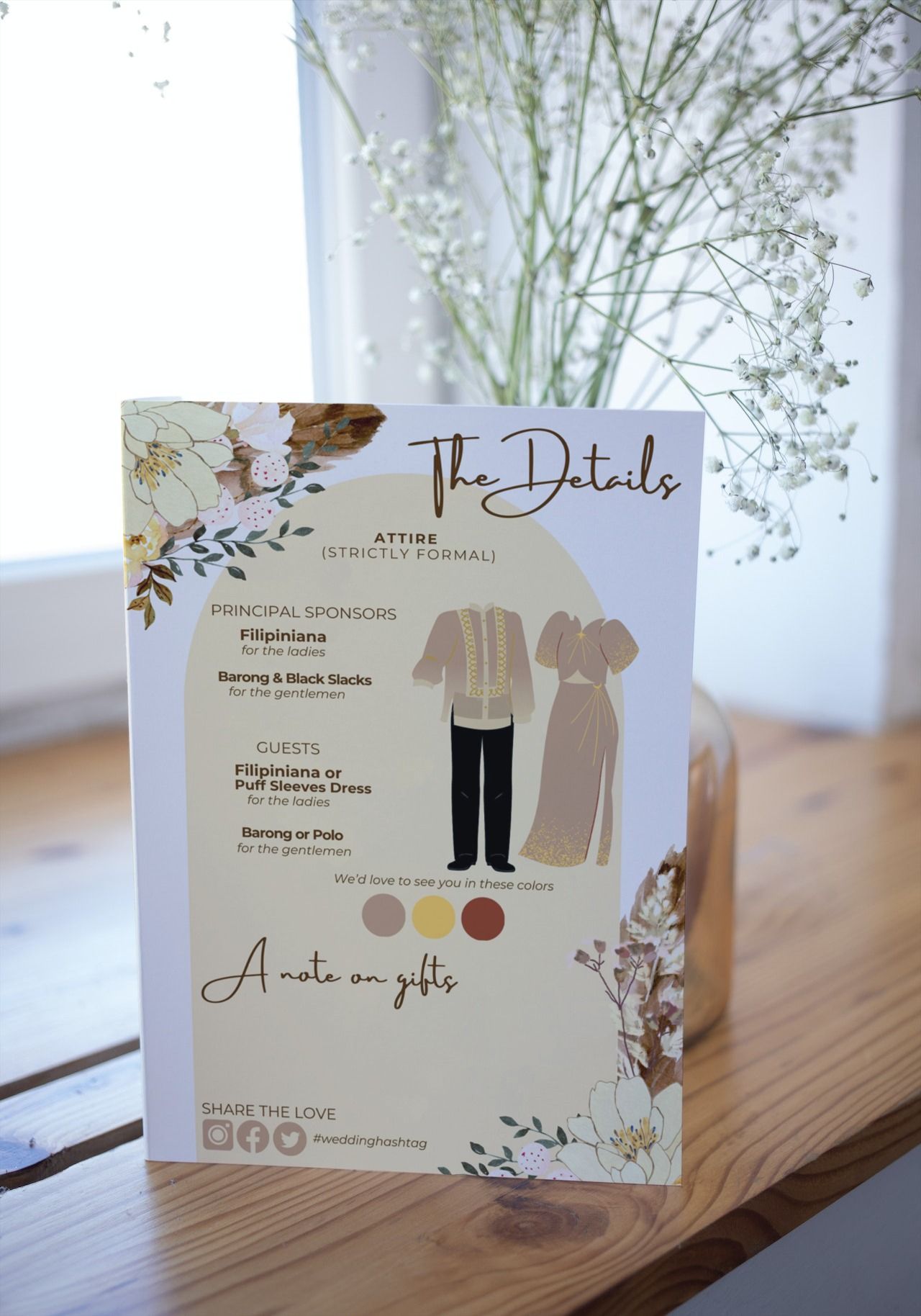 Wedding Invitation Sample Filipino Style Filipiniana Wedding