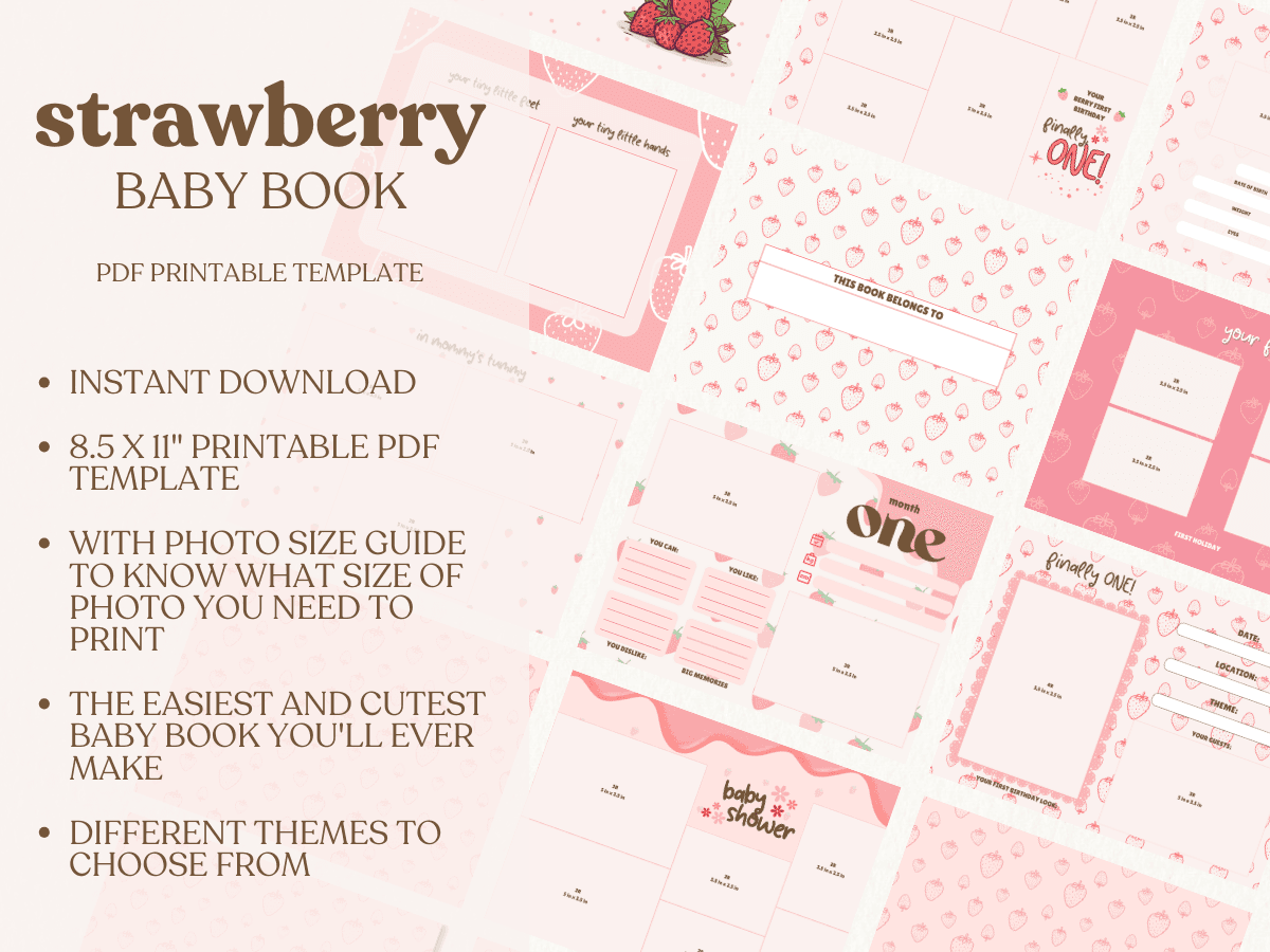Printable Baby Book Templates 48+ Thousand Baby Book Template