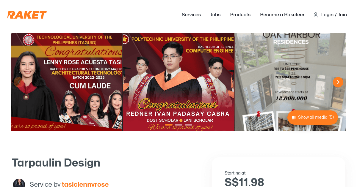Tarpaulin Design by tasiclennyrose - Raket.PH