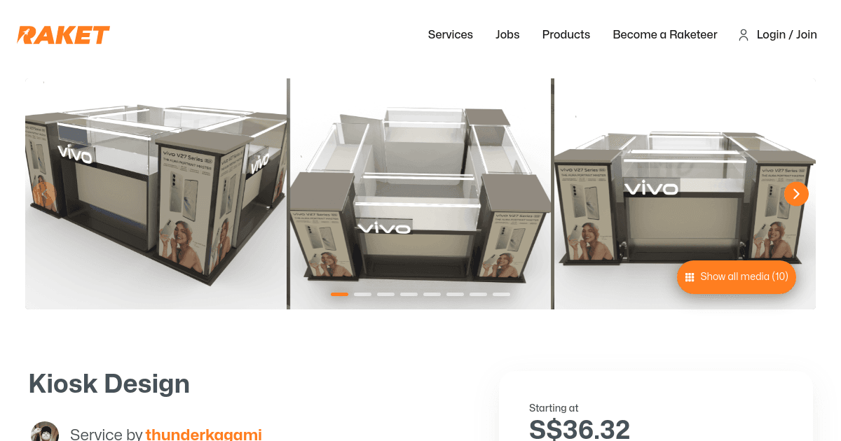 Kiosk Design by thunderkagami - Raket.PH