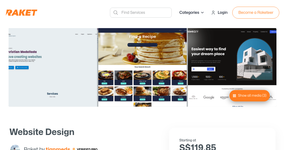 Website Design by tianmeds - Raket.PH