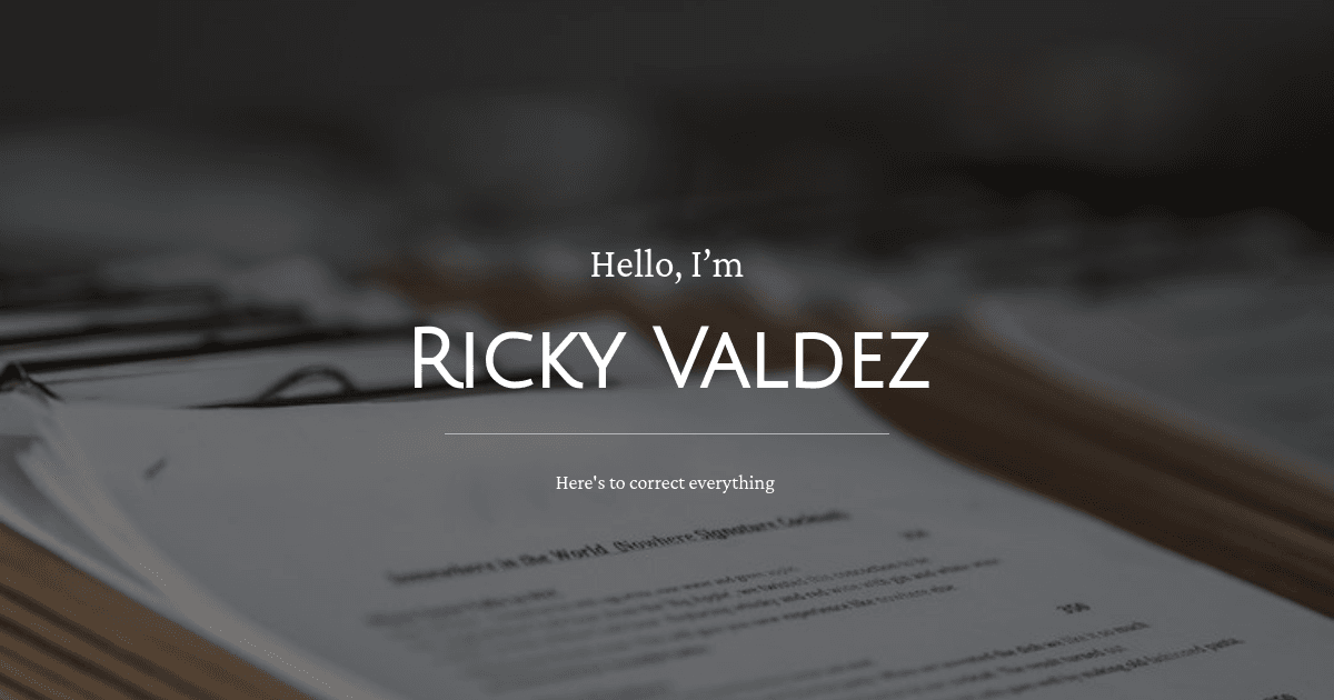 Ricky Valdez