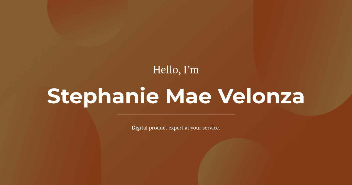 Stephanie Mae Velonza