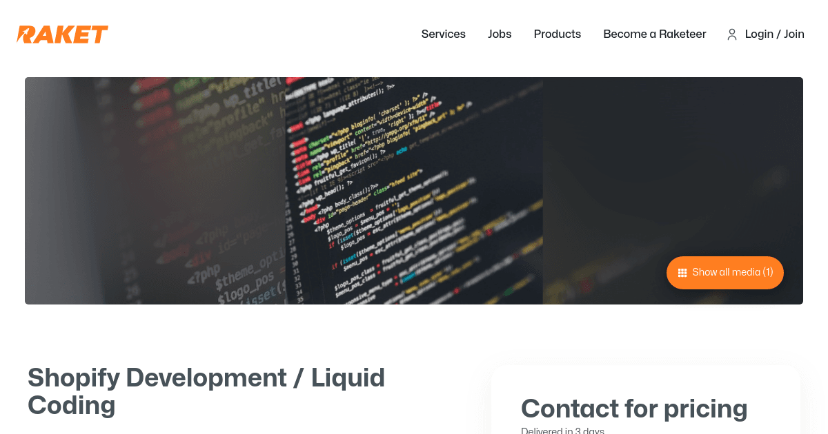 Shopify Development / Liquid Coding by xtiandev - Raket.PH Shopify Development / Liquid Coding by xtiandev - Raket.PH