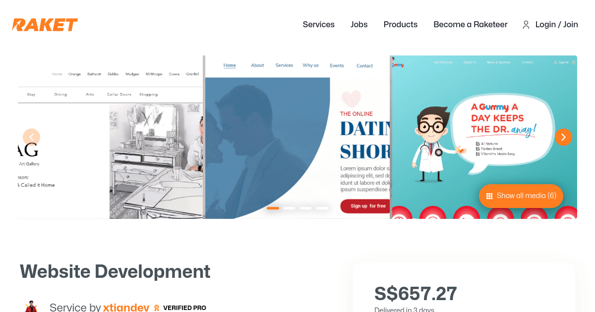 Website Development by xtiandev - Raket.PH