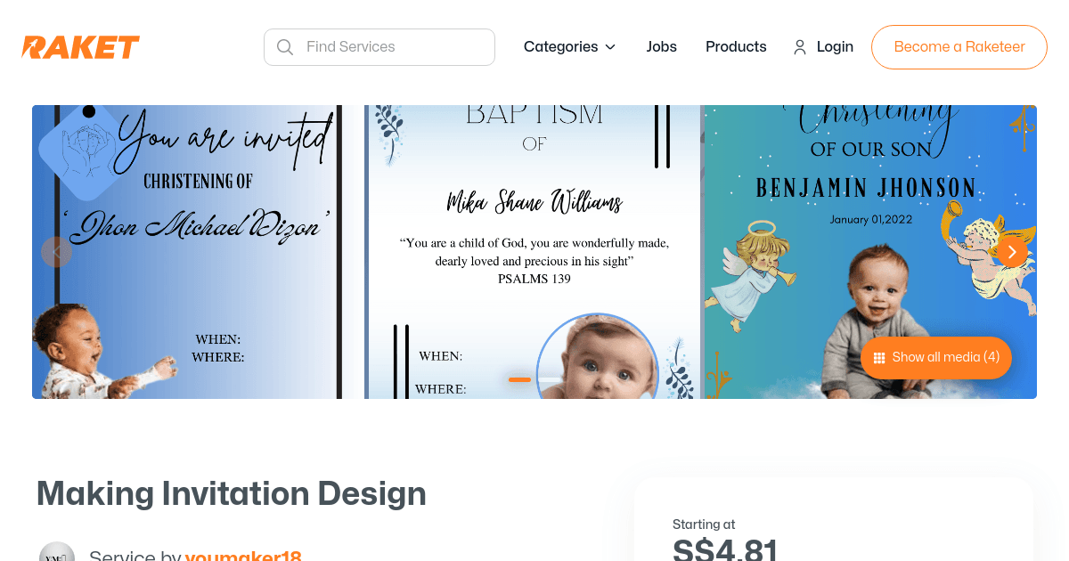 Making Invitation Design by youmaker18 - Raket.PH