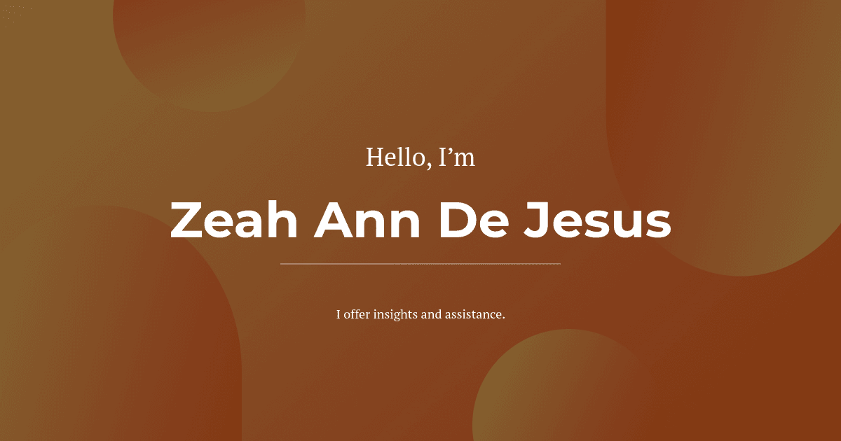 Zeah Ann De Jesus