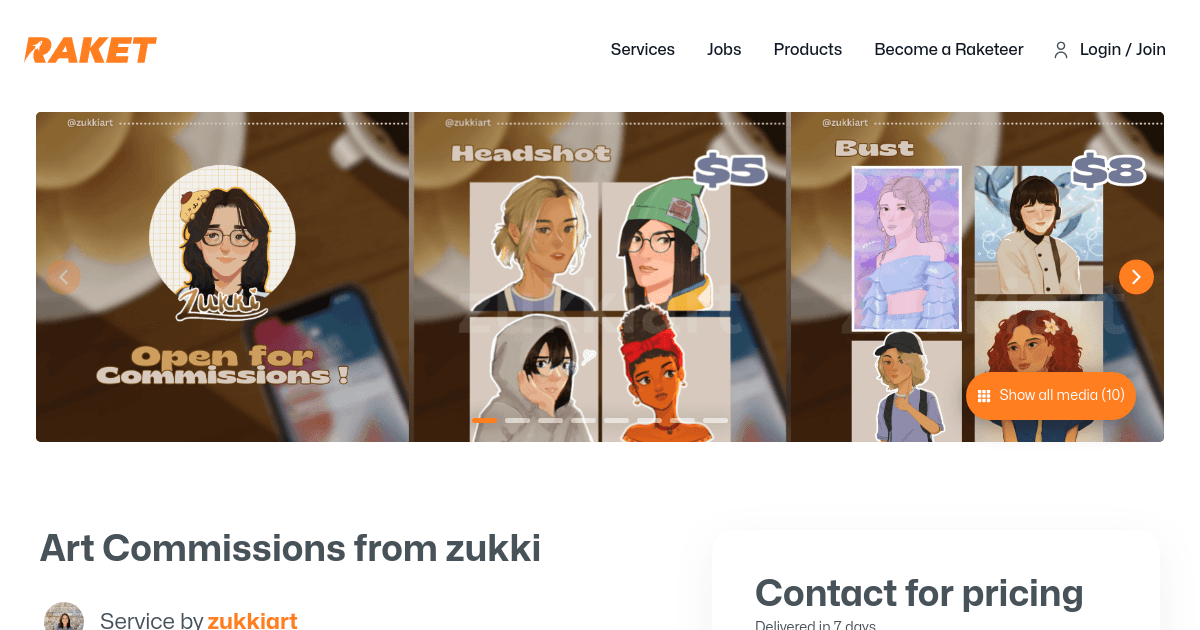 Art Commissions from zukki by zukkiart - Raket.PH